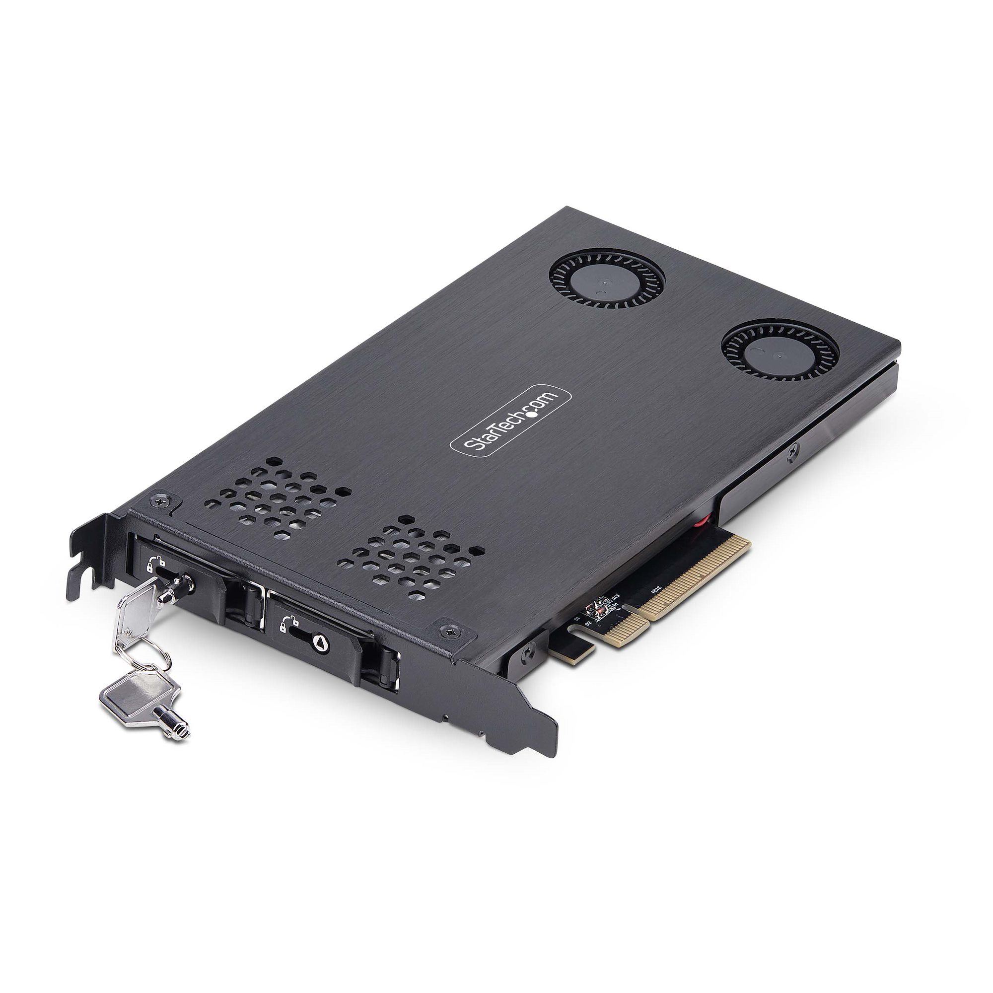 DUAL M.2 NVME SSD TO PCIE X8 2M2-REMOVABLE-PCIE StarTech.com製｜電子部品・半導体 ...