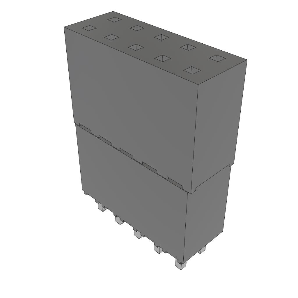 CONN SOCKET 10POS 0.1 GOLD PCB ESQ-105-58-L-D Samtec Inc.製｜電子部品・半導体通販のマルツ