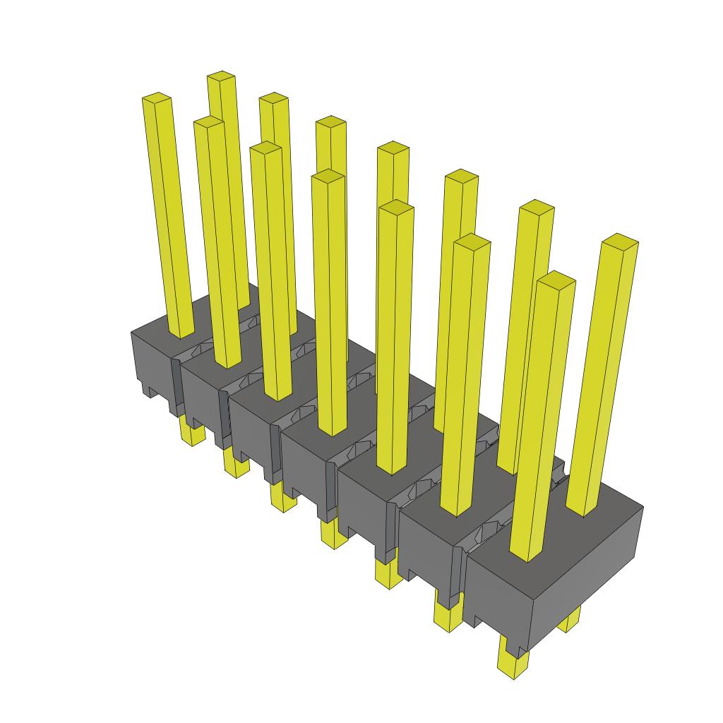 CONN HEADER VERT 14POS 2.54MM MTSW-107-08-G-D-340 Samtec Inc.製｜電子部品・半導体 ...