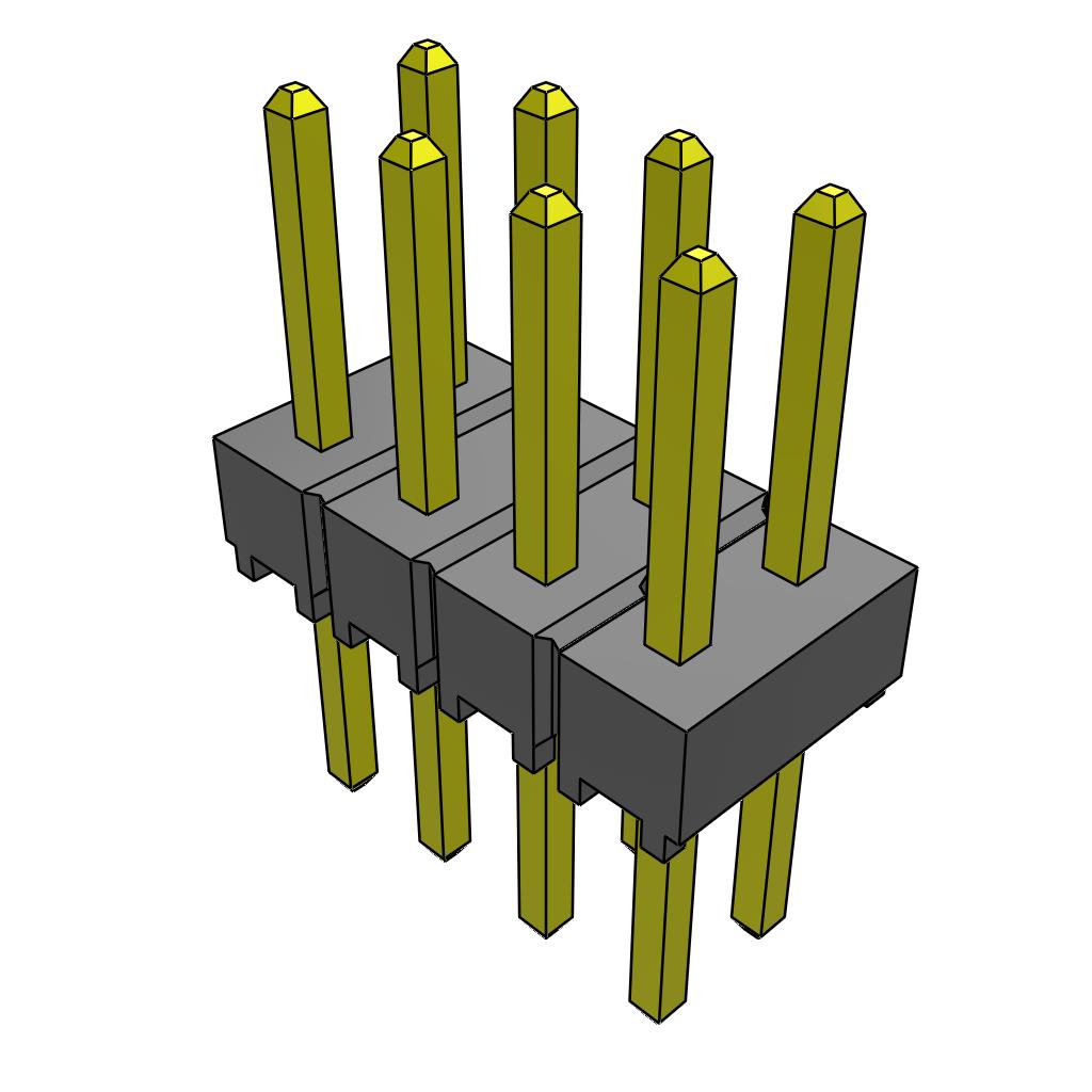 TSW-104-08-SS-D EDA | CAD 3D Model Download | Digikey