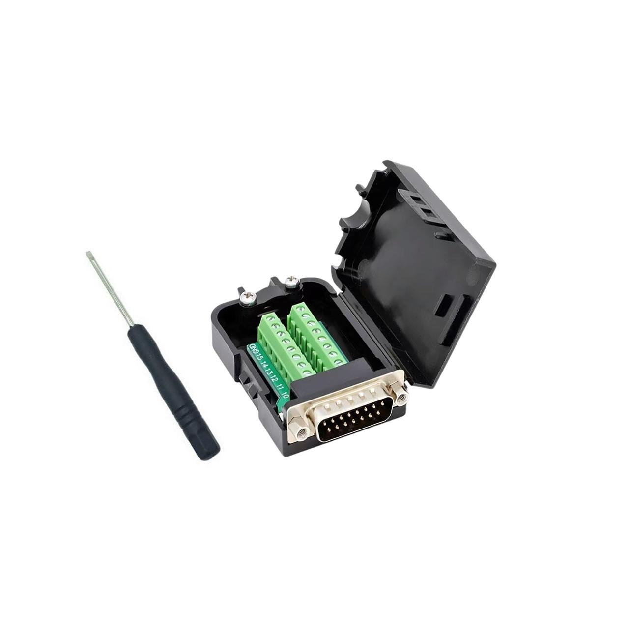 CONN D-SUB PLUG 15POS TERM BLK DTB-15MP-KIT CompuCablePlusUSA製｜電子部品・半導体 ...