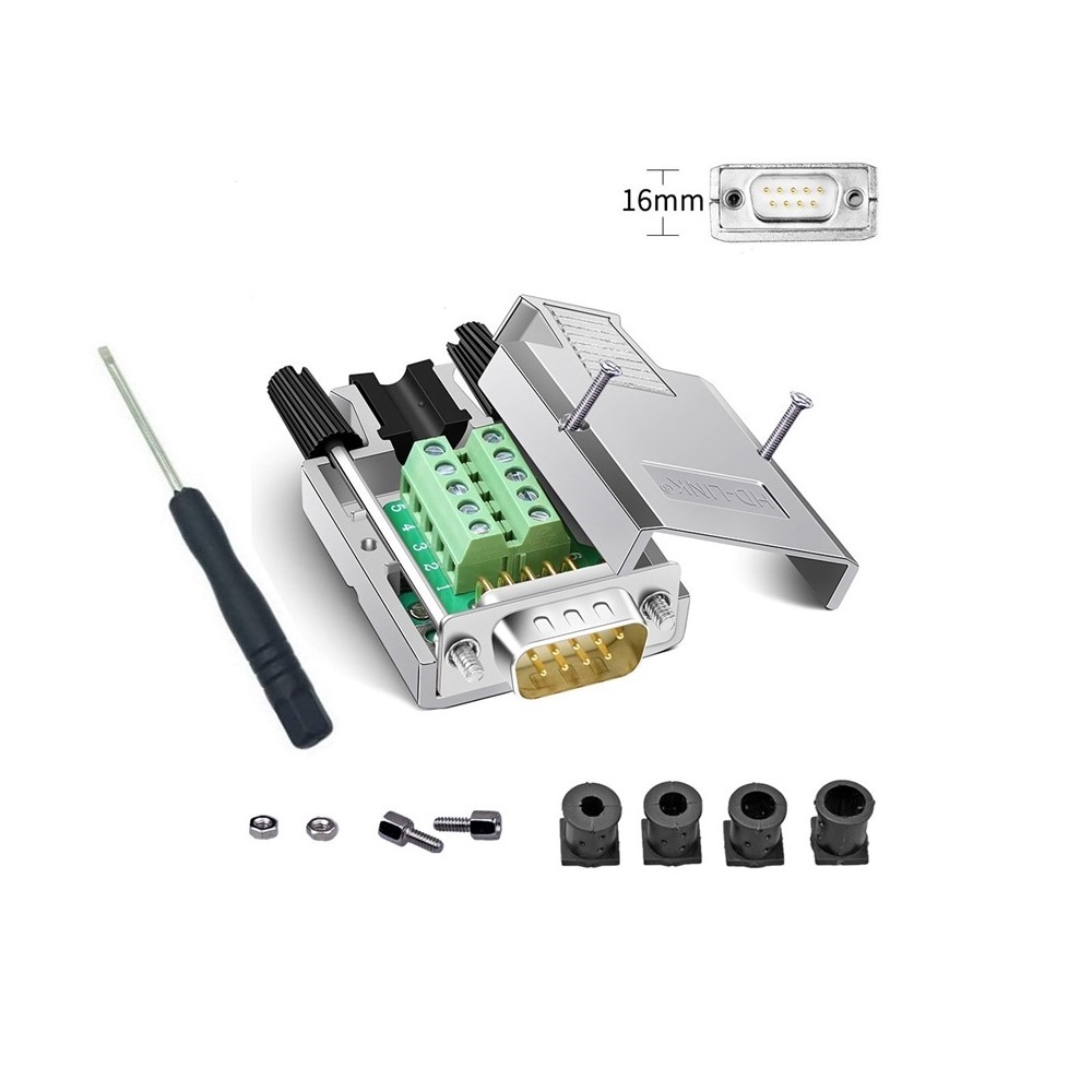 CONN D-SUB PLG 9P TERMINAL BLOCK DTB-9MM-KIT CompuCablePlusUSA製｜電子部品 ...