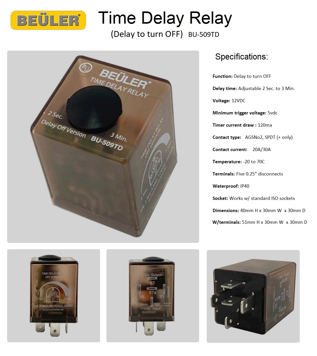 BU509TD BEULER | Relays | DigiKey Marketplace